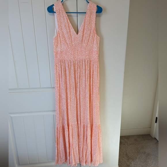 Express | Dresses | Express Long Sleeveless Summer Dress In Peachycoral ...